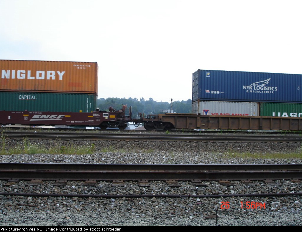 BNSF 238341B & DTTX 855832 Double Stackcar's EB